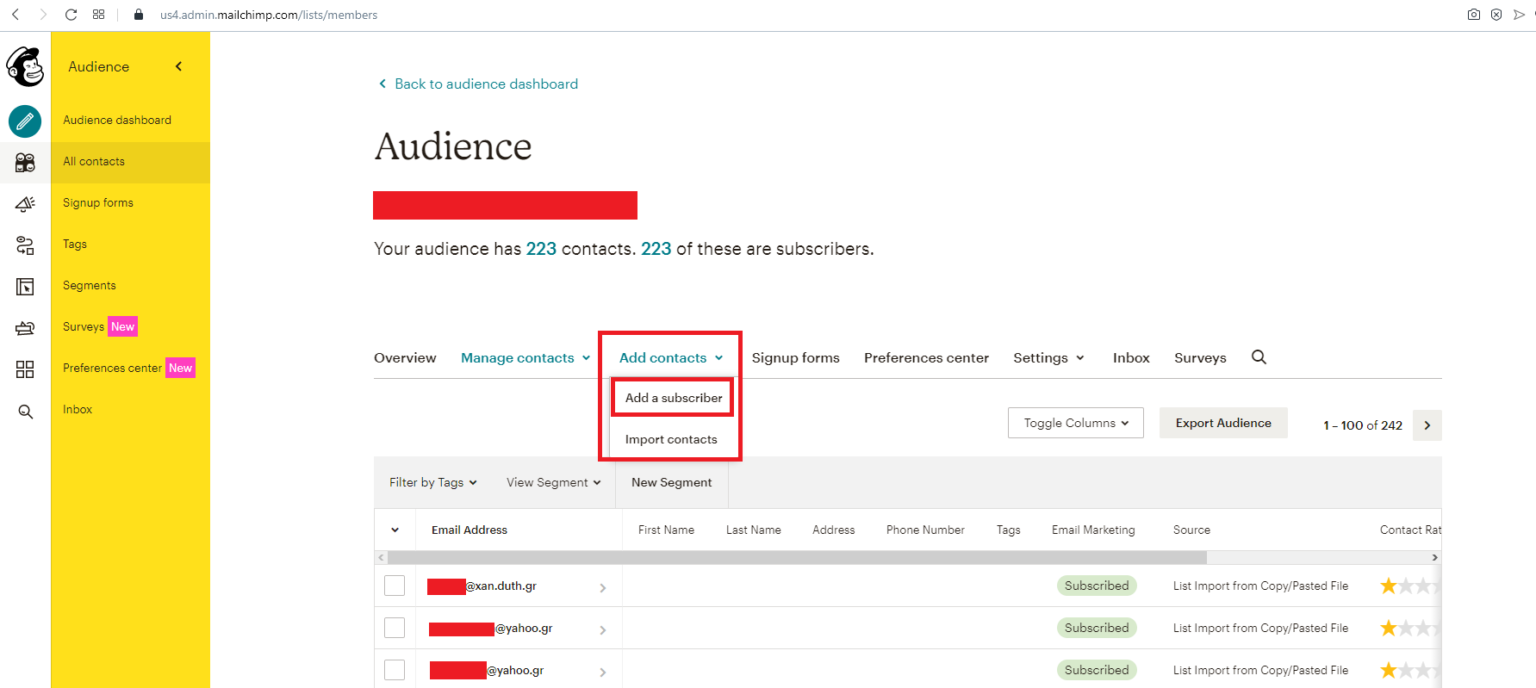 Προσθήκη επαφής manually / Techplace Wiki